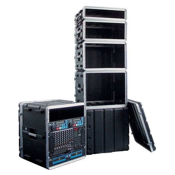 SHOWGEAR D7101 2HE 19 inch ABS Rack Case Double Door - stuk